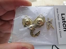 Small Box Hook Latch 30mm x 22mm - Cabinet And Furniture Latches ...