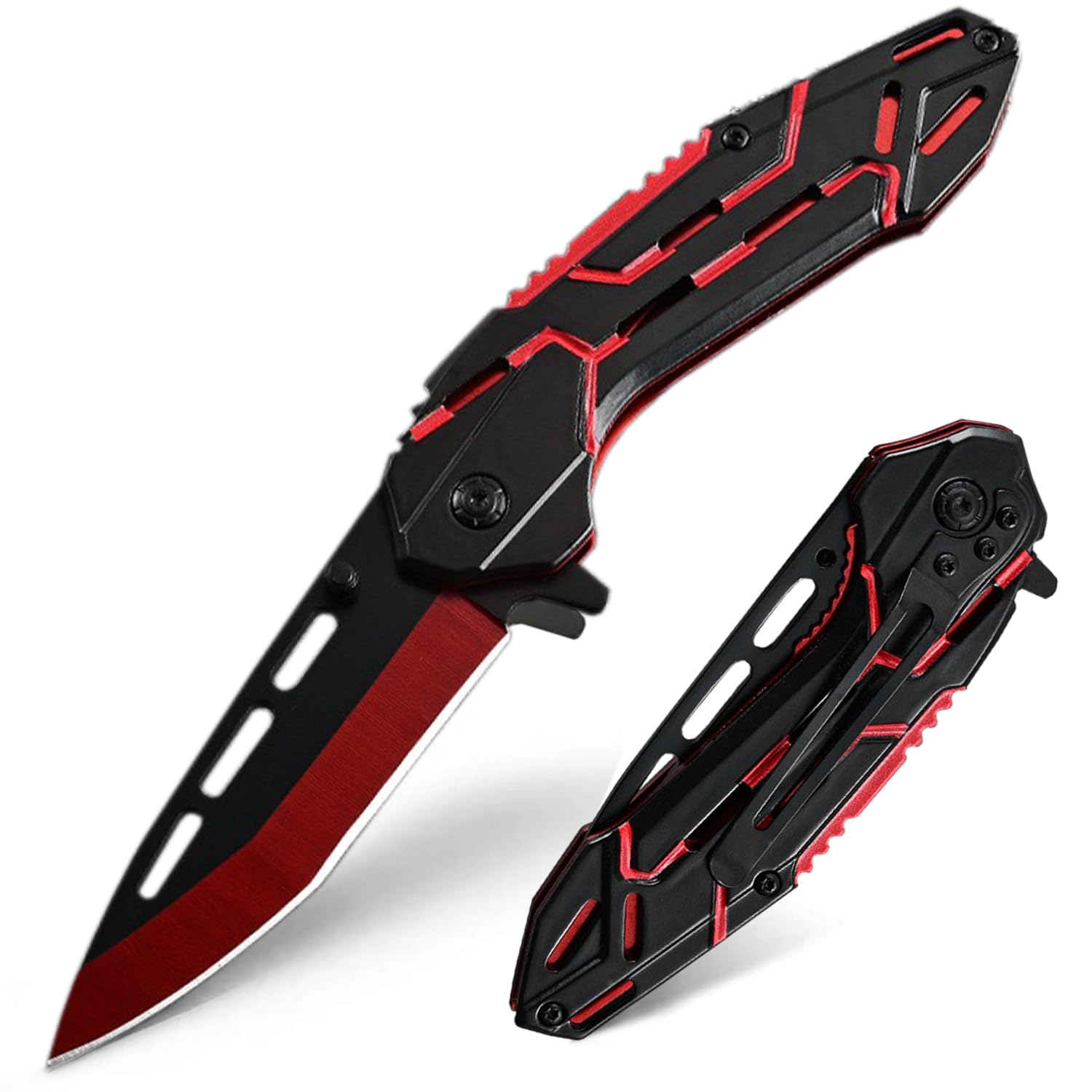 VIFUNCO Pocket Knife for Men, EDC Tactical Knife with Clip, Liner Lock ...