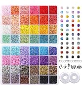 Amazon.com: Quefe 500pcs Craft Beads for Jewelry Making, for Bracelets ...