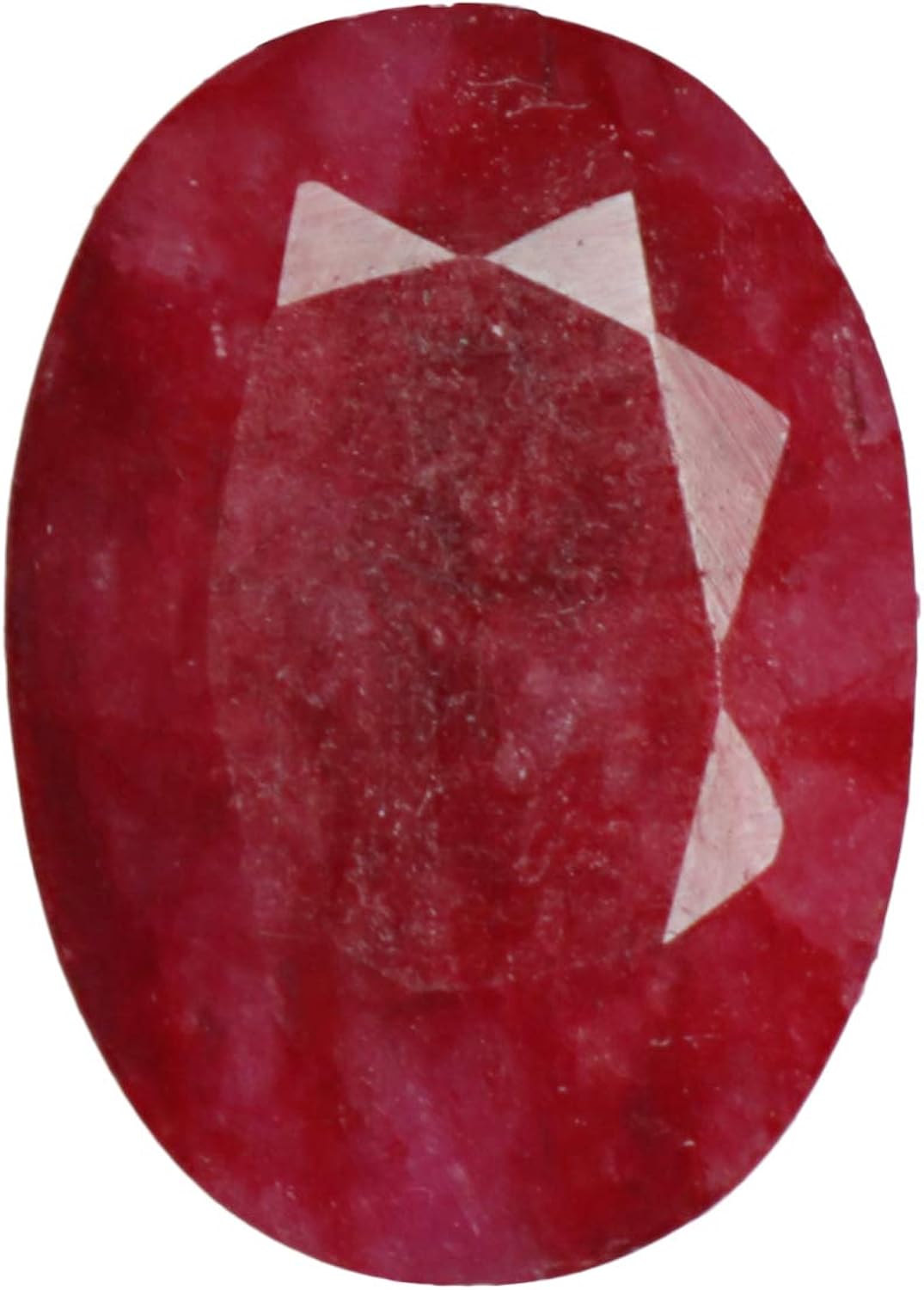 GEMHUB Rubí rojo forma ovalada natural de 11,45 quilates, certificado ...