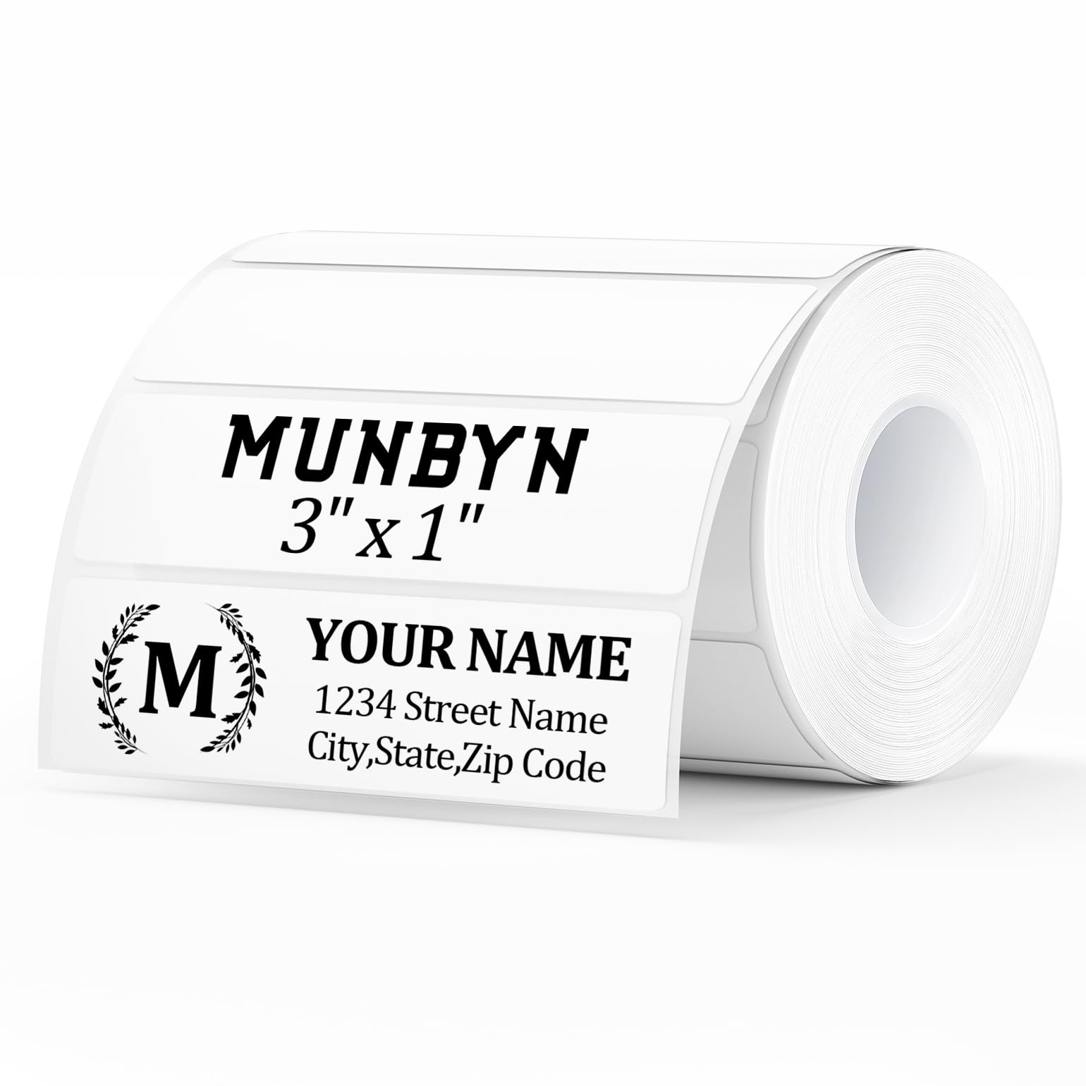 MUNBYN 3x1 Inch White Thermal Labels, Strong Adhesive, Thermal Sticker ...