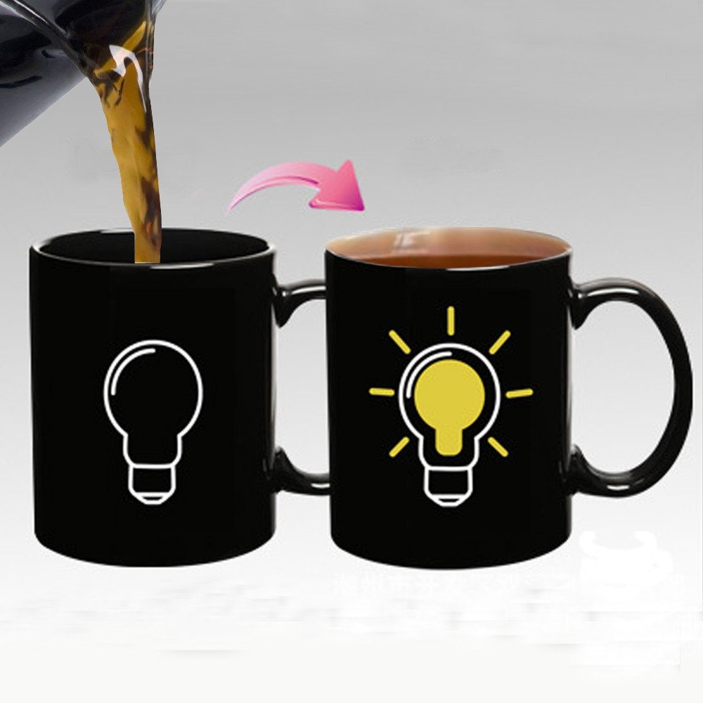 Giftgarden Magic Bulb Heat Sensitive Mugs Color Changing Tea Coffee ...