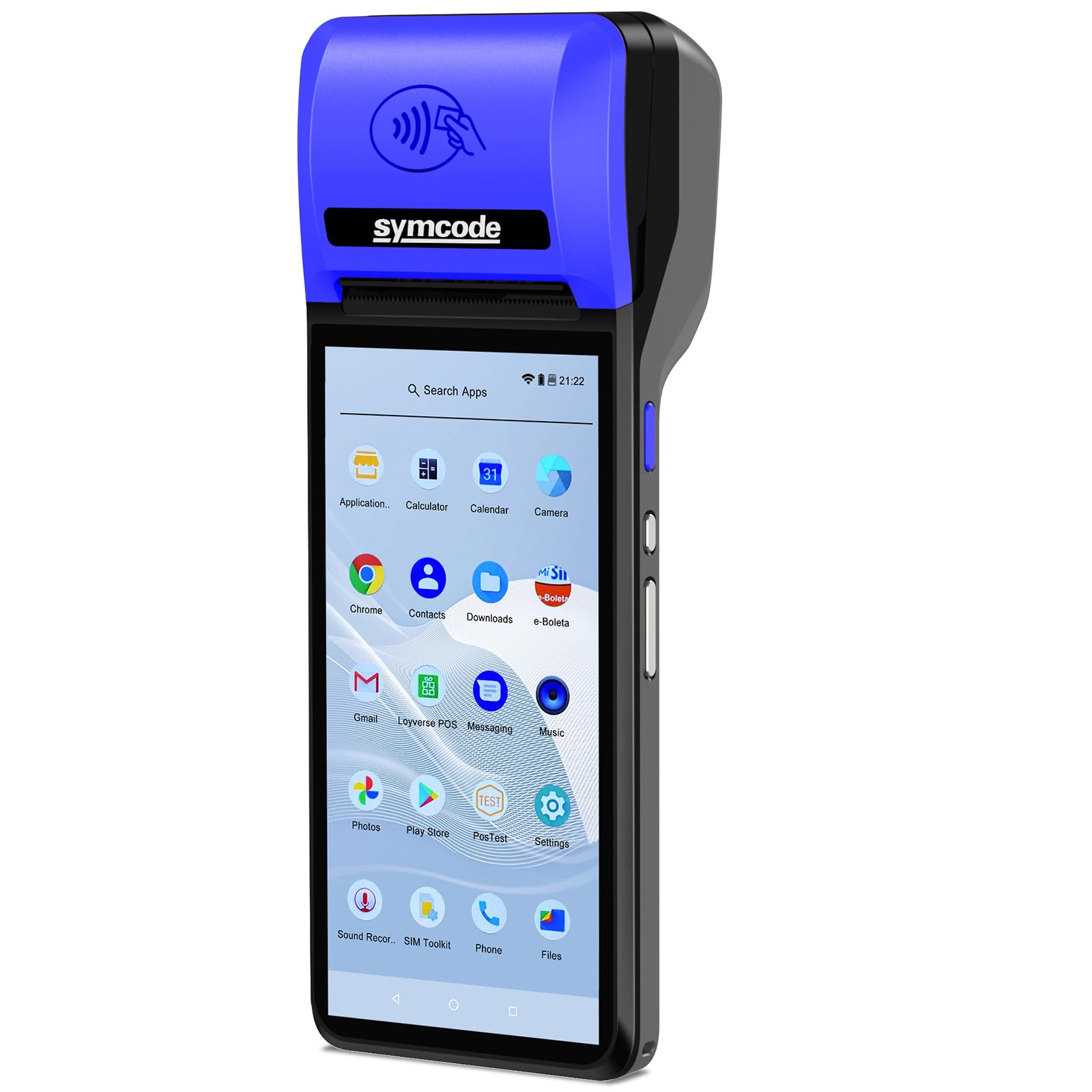 symcode POS PDA Printer Mobile POS Machine Terminal Thermal Receipt Printer 5.99" High ...