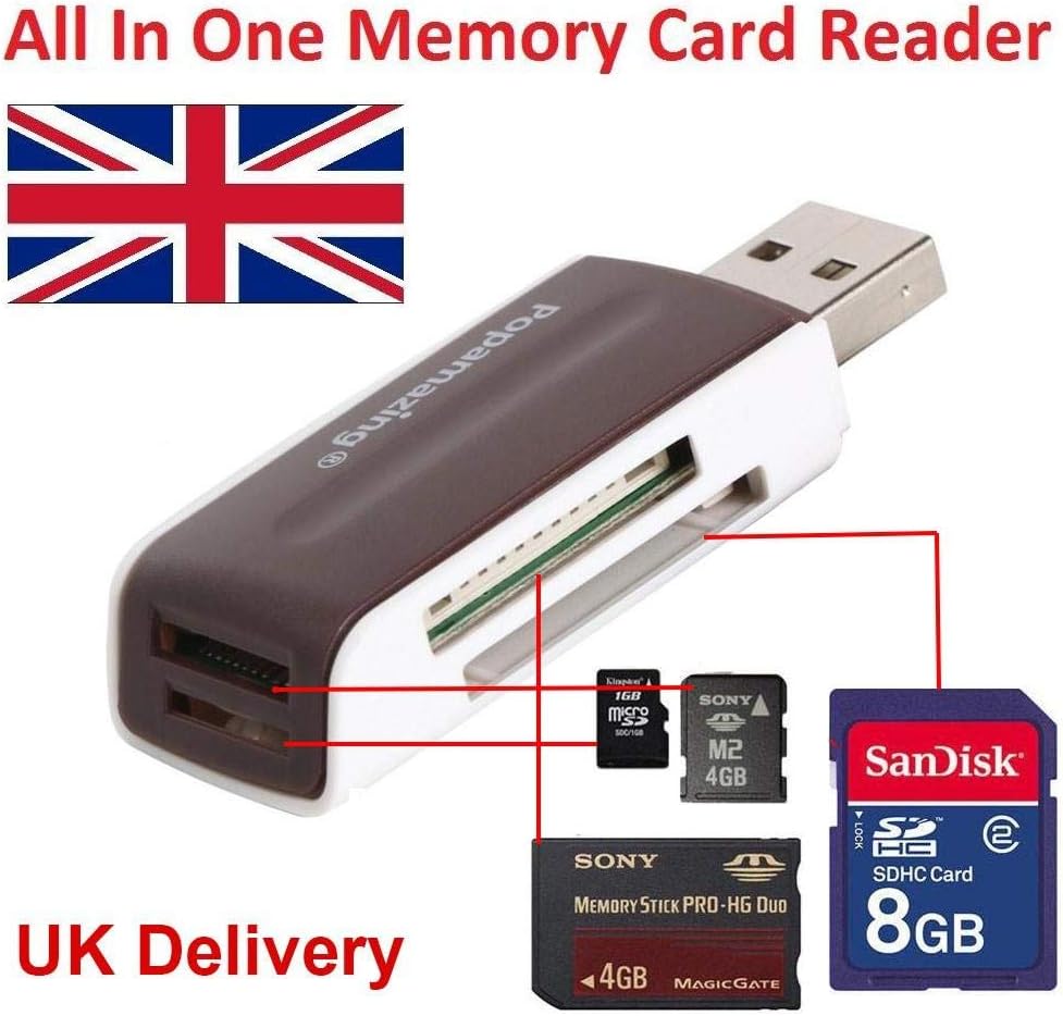 Yaheetech Portable USB 2.0 Adapter Micro SD MMC/SDHC/SDXC Memory Card ...