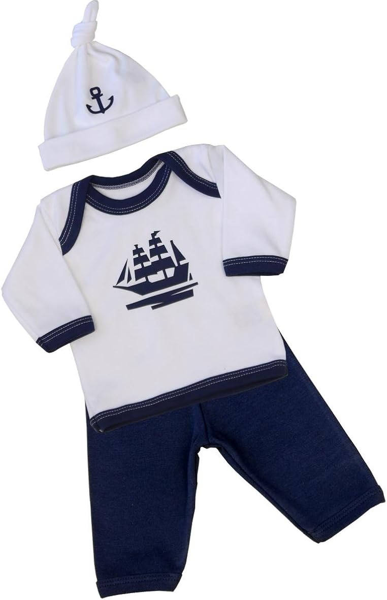 BabyPrem Prématurés Bébé Vêtements Set Top, pantalons chapeau 1,5-7,5lb ...