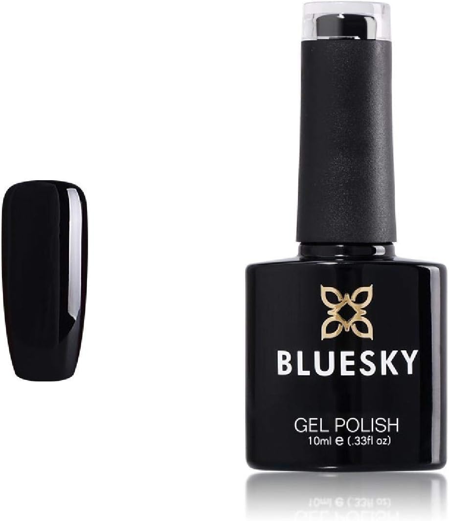 Bluesky Gel Nail Polish, Blackpool 80518, Classic Black, UV/LED Soak ...