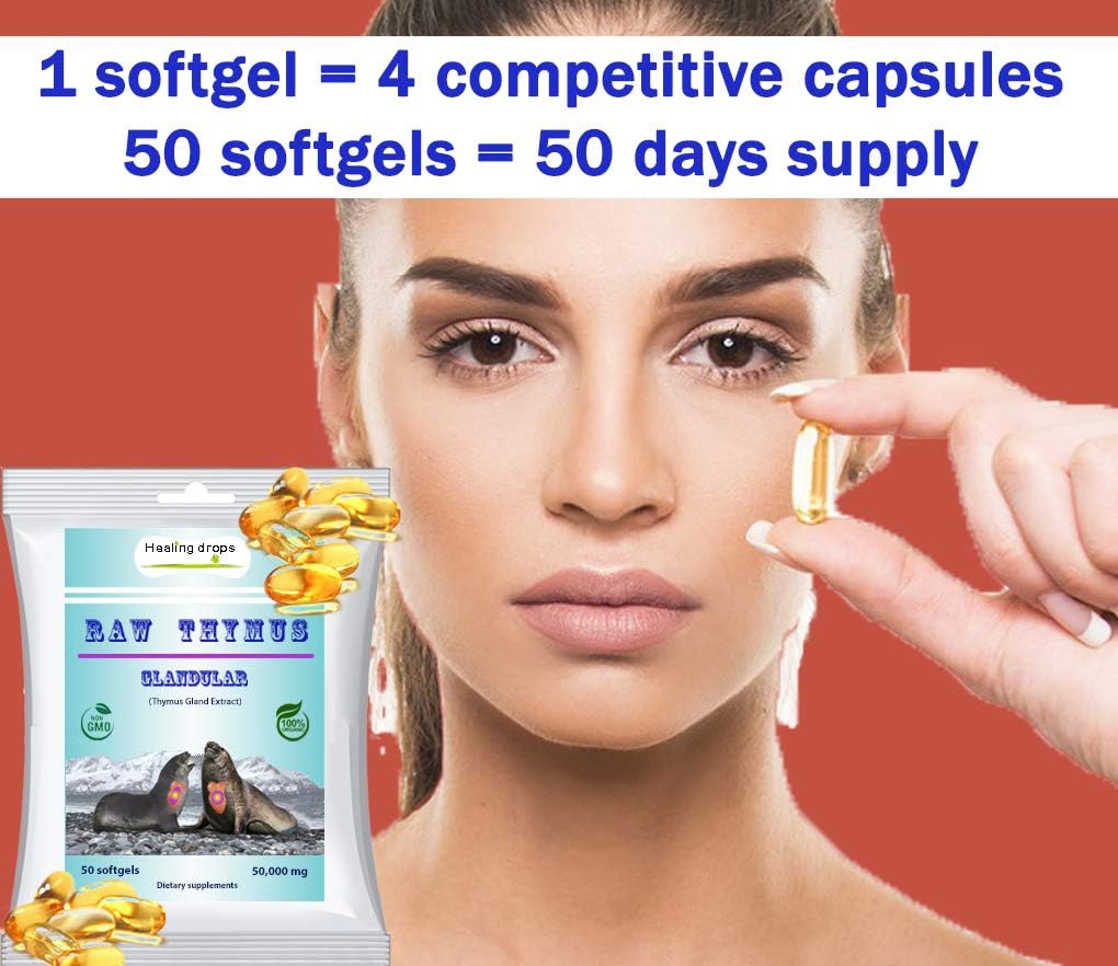 Raw Thymus Glandular Tissue Ocean Fed Harbor Seal Gland Extract Natural ...