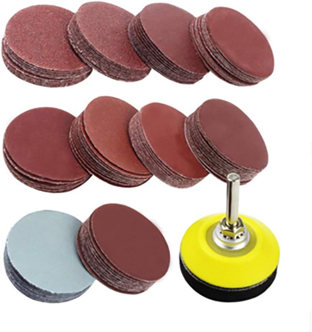100 Pieces 2 Inch Sanding Discs 80 3000 Grit Sandpaper With 1 4 Shank 100 Pieces 2 Inch Sanding Discs 80 3000 Grit Sandpaper With 1 4 Shank