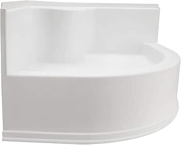Amazon.com: RecPro RV Shower Pan 34" x 34" Corner Radius in White | RV ...