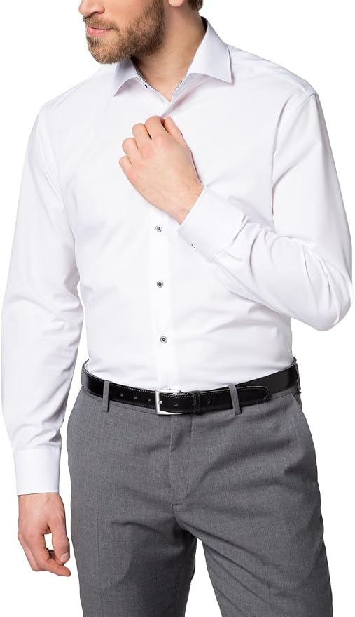 Elegantes Herren Hemd Weiss Fotos