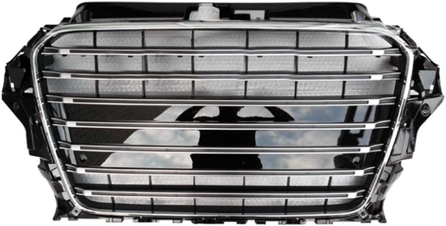 Amazon.com: Gloss Black Front Grille Racing Grilles For Audi A3 2014 ...