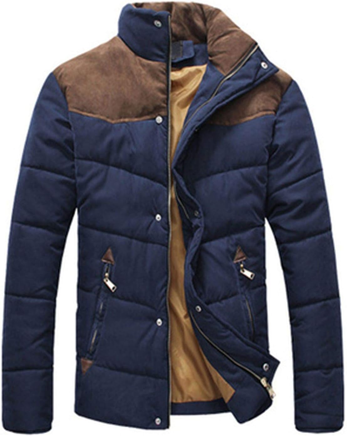 chamarra de invierno para hombre, cálida, informal, parkas, de algodón ...