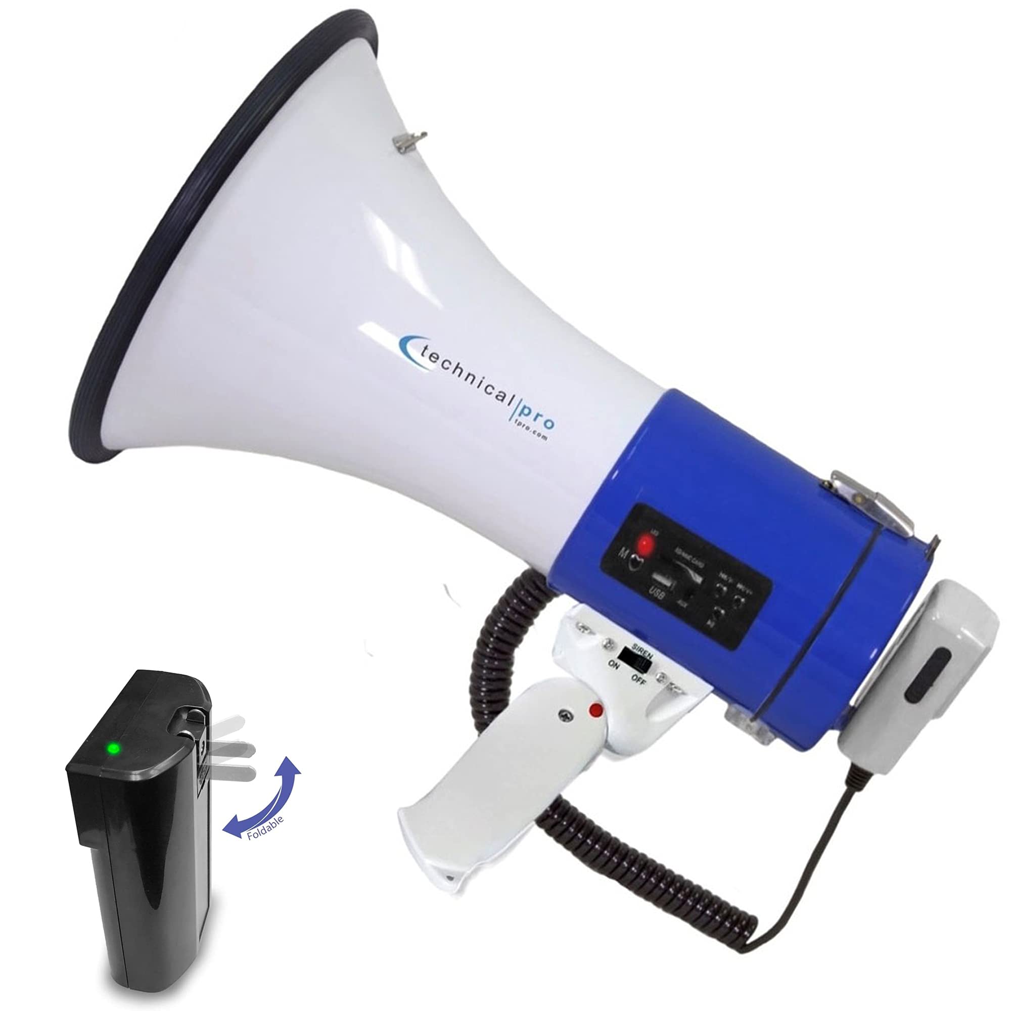 Mua Portable 75-Watt Megaphone Bullhorn Speaker w/Detachable Microphone ...