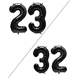 Amazon.com: AULE 40 Inch Large 23 Balloon Numbers Gold, Big Foil Number ...
