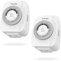 Amazon.com: TiFFCOFiO Indoor Mechanical Outlet Timer, 3 Prong Timers ...