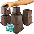 Amazon.com: Home Intuition Heavy Duty Adjustable Bed Risers Furniture ...
