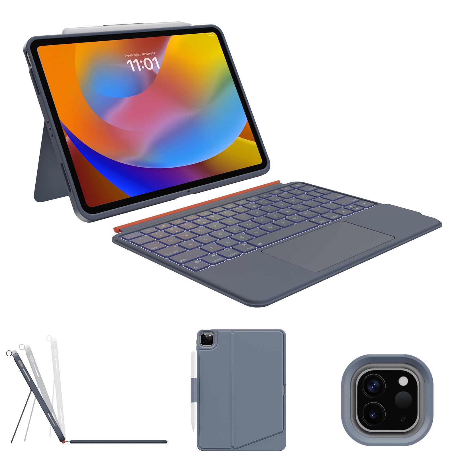 Mua Detachable Keyboard Case for iPad Pro 11 inch(4th, 3rd, 2nd gen ...