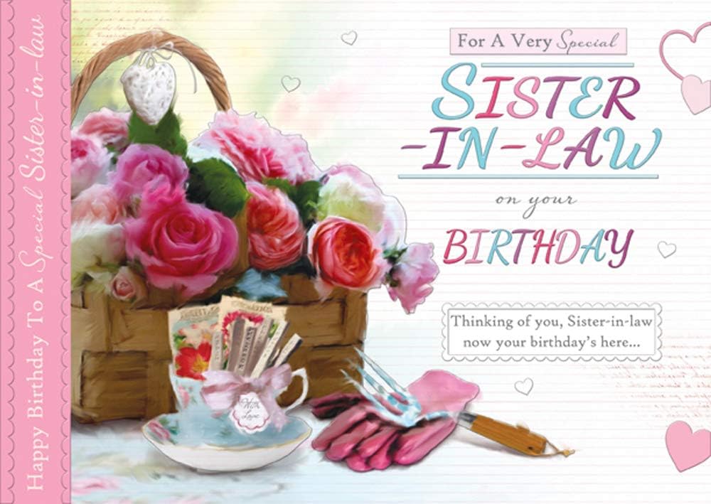 For A Very Special Sister In Law Happy Birthday Card Good Quality 