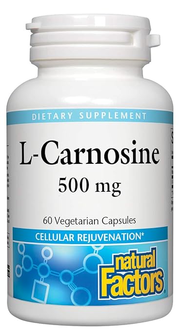 Amazon.com: Natural Factors - L-Carnosine, Supports Muscle Vitality, 60 ...