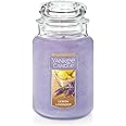 Amazon.com: Yankee Candle Mistletoe Scented, Classic 22oz Large Jar Single Wick Candle, Over 110 ...
