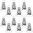 Amazon.com: Meooeck 12 Pieces White Cheer Megaphone Noisemaker Bulk ...