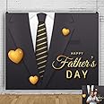 Amazon.com : Fathers Day Backdrop 10x8ft Black Suit Happy Father's Day ...