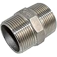 Amazon.com: Megairon 1-1/4" x 1-1/4" NPT Male Threaded Hex Nipple,Stainless Steel 304 Quick ...