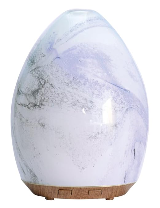 NOW Essential Oils, Ultrasonic USB Glass Swirl Aromatherapy Oil ...