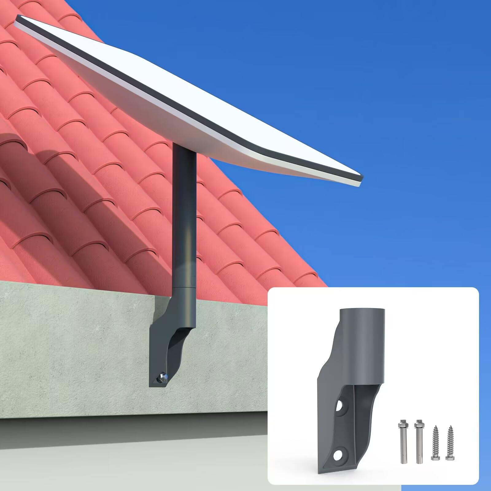 TIUIHU Starlink Gen 2 Short Wall Mount, Starlink Roof Mount for ...