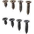 Amazon.com: Mini Skater 200PCS Small Cross Flat Head Tapping Wood Screws with Oxide and Wax 4 ...