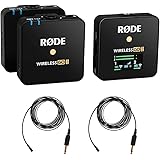 Amazon.com: Rode Wireless GO II 2-Person Compact Wireless Mic System/Recorder Bundle with 2x ...