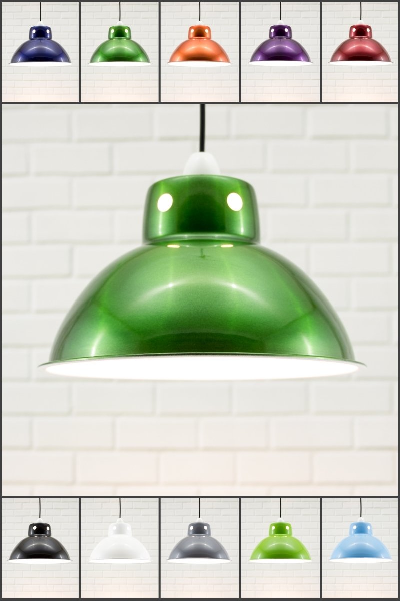 Funky Cafe Style Retro Ceiling Light Pendant Metal Shade, Modern ...