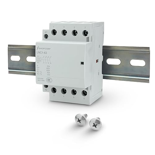 4 Pole Contactor 120v Coil NO 50 amp IEC 400V AC Contactor with 110 ...