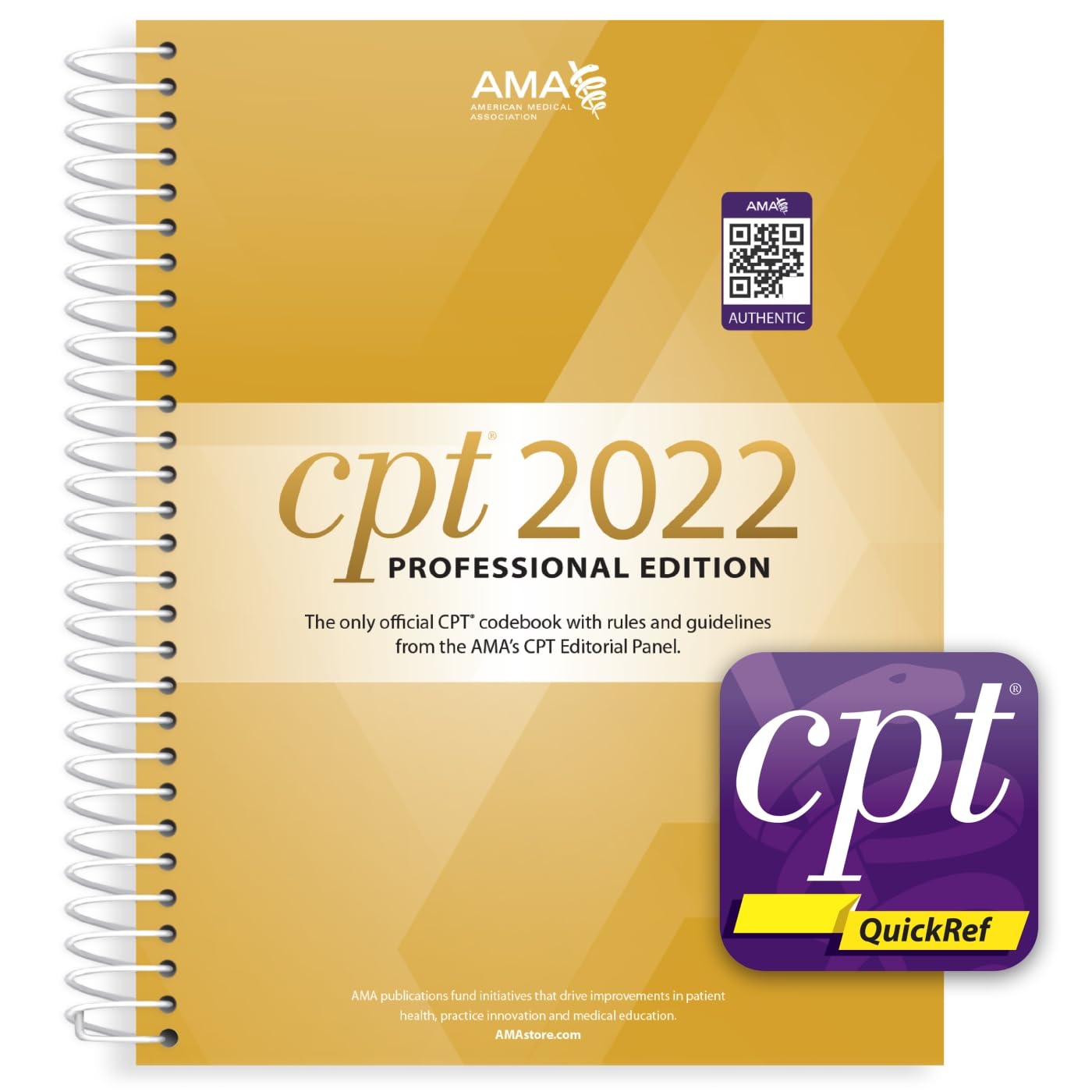 CPT Professional 2022 and CPT Quickref App Bundle