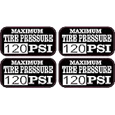 Amazon.com - StickerTalk Tire Pressure 110 PSI Vinyl Stickers, 1 Sheet ...