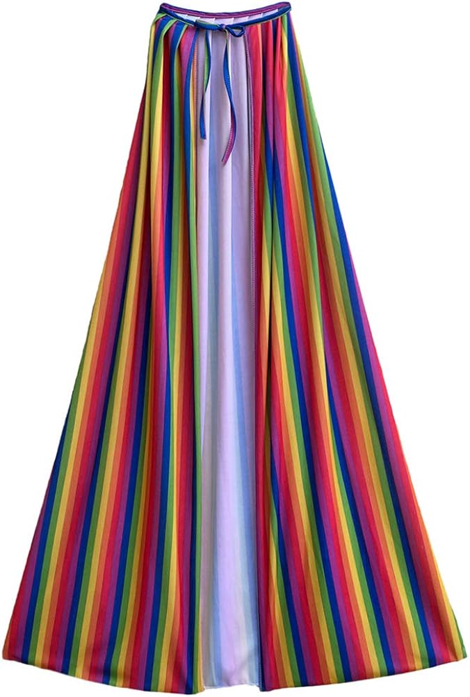 Amazon.com: 48" Adult Rainbow Cape - Halloween Costume Accessory: Clothing