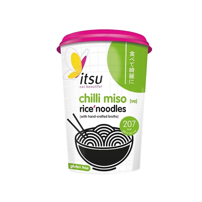 Amazon.com : Itsu Chilli Miso Noodle Cup 63g (Pack of 6) : Grocery ...