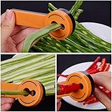 KitchenCraft Krisk Runner Bean Stringer and Slicer, White: Amazon.co.uk ...