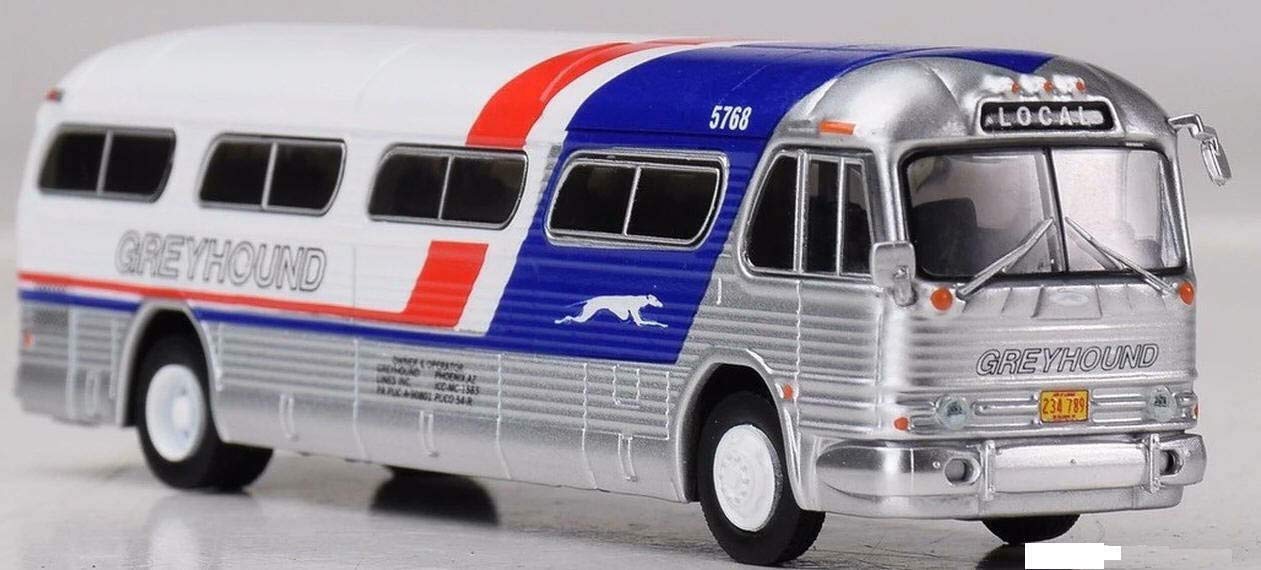 Buy Iconic Replicas Greyhound Bus GM PD4104 Bus 1/87 Scale- HO Scale ...