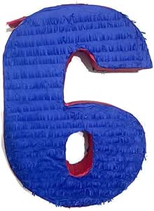 Amazon.com: IPINATA Blue Number Six Pinata: Toys & Games