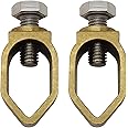 Copper Ground Rod Clamps Grounding Clamp Direct Burial 5/8 inch (2 ...