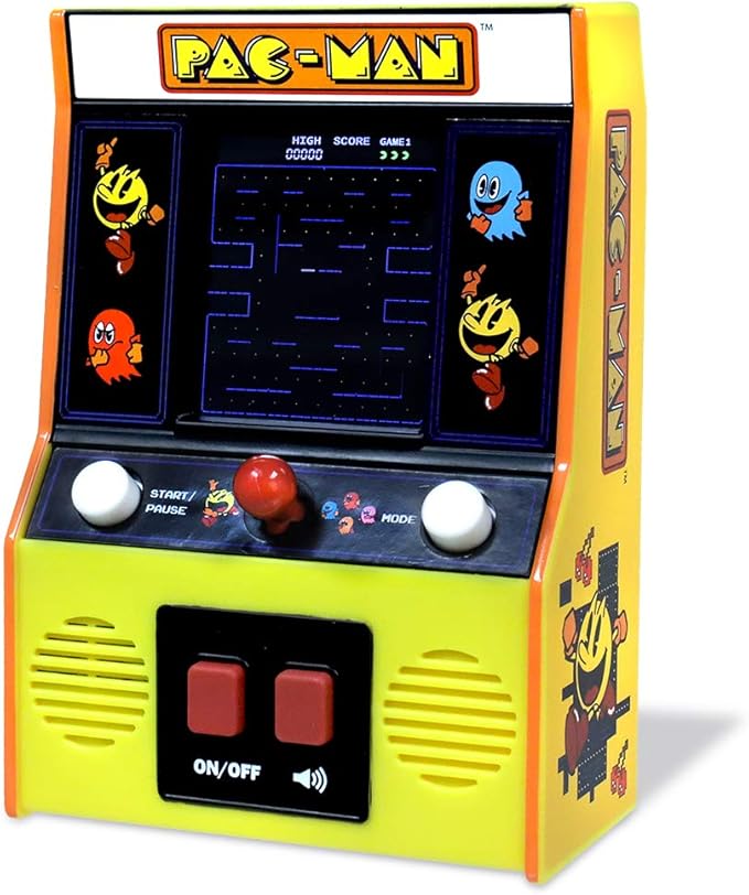 Basic Fun Arcade Classics - Pac-Man Color LCD Retro Mini Arcade Game ...