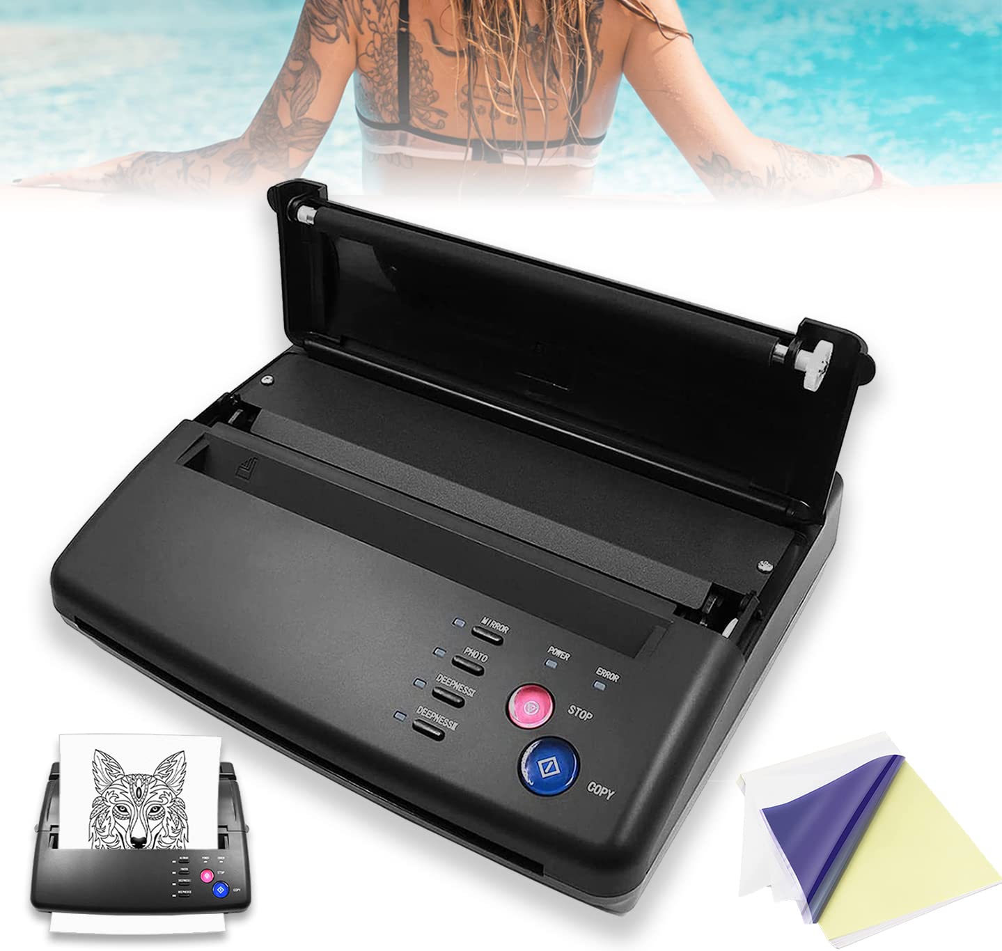 Mua Atelics Tattoo Transfer Stencil Machine Thermal Copier Printer ...