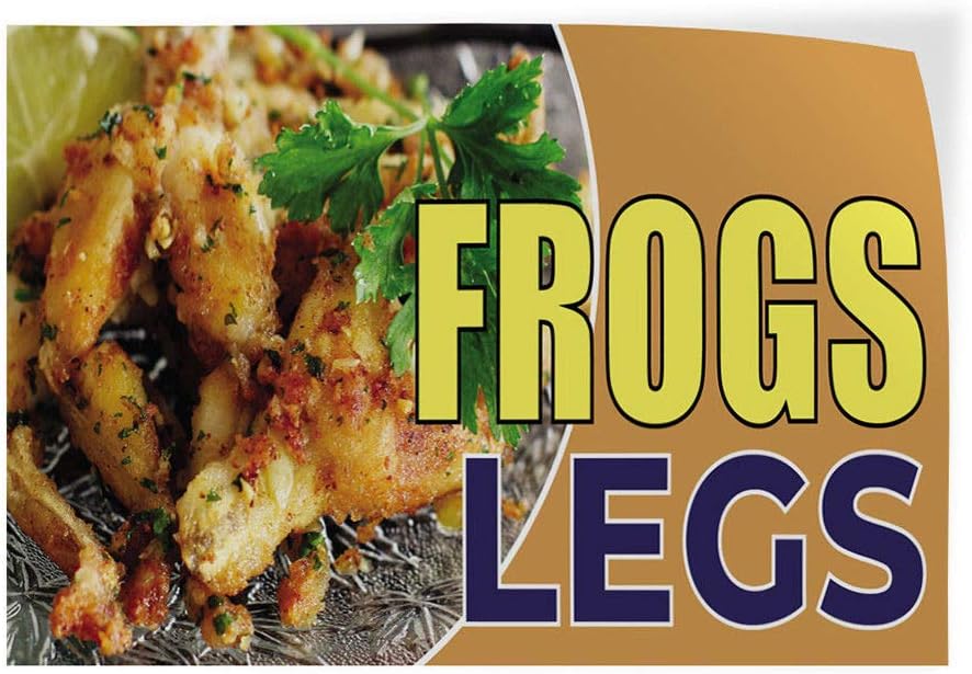 Amazon.com : Frogs Legs Indoor Store Sign Vinyl Decal Sticker 8 ...