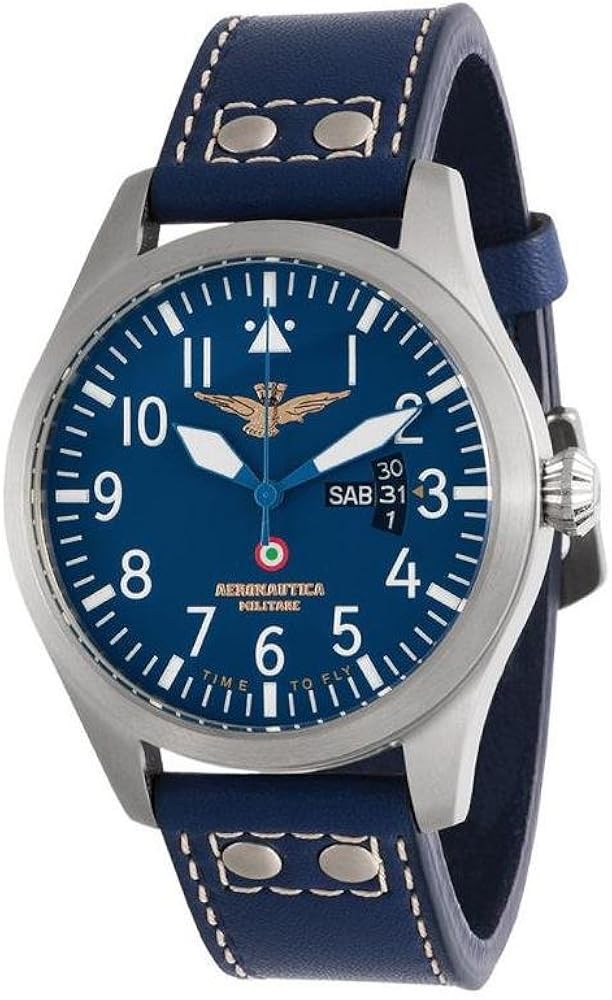 Watch Aeronautica Militare Aviator Quartz day date: Amazon.co.uk: Watches