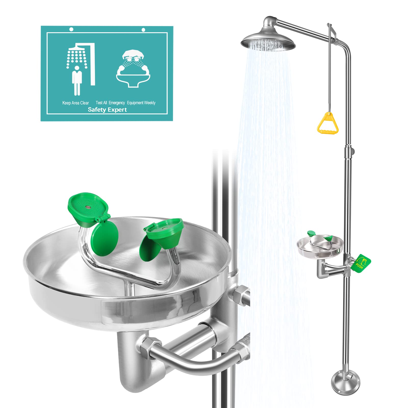 Mua Huanyu Emergency Shower and Eyewash Station Safety Shower Eye Wash ...