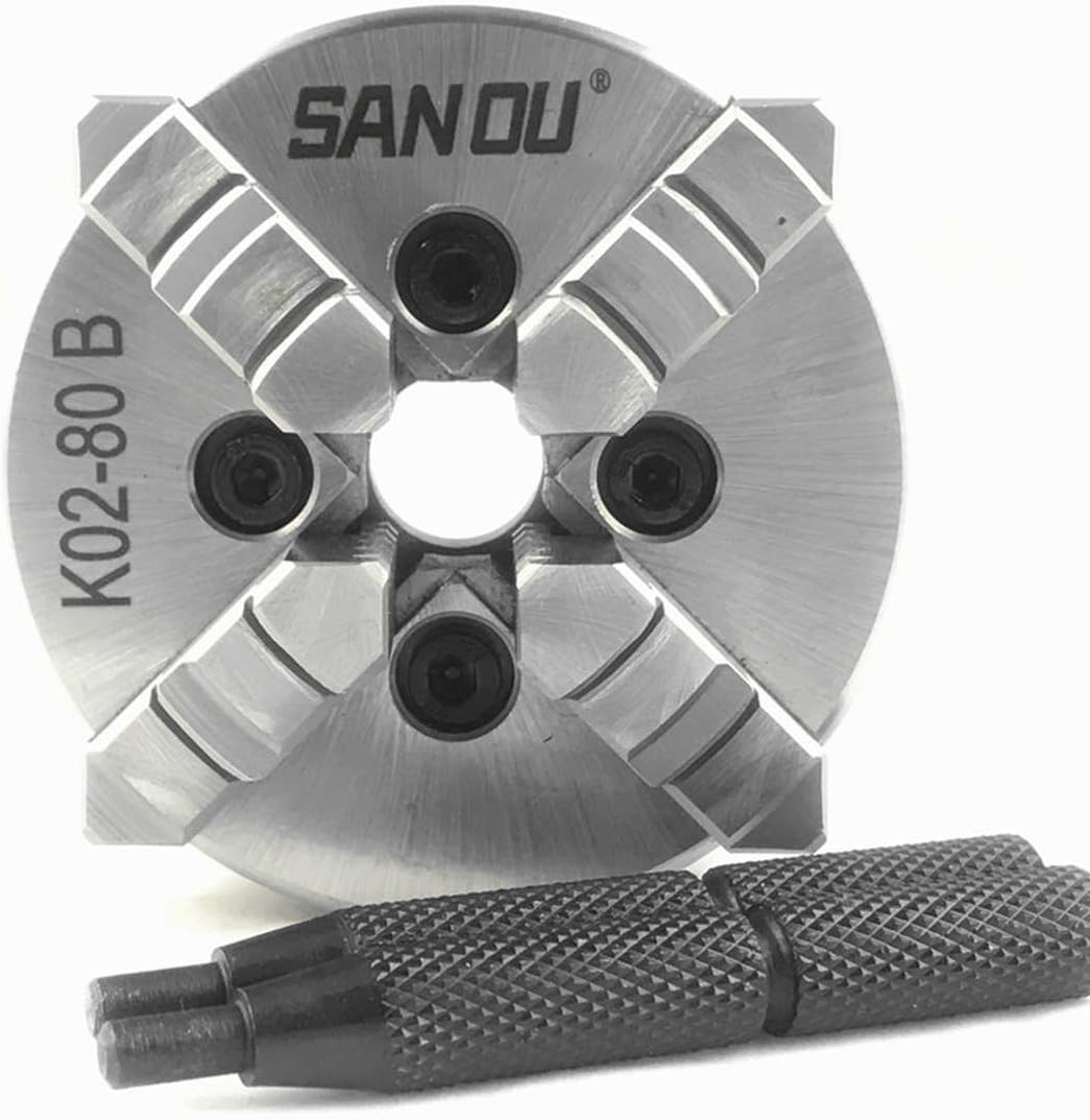 WS Four Jaw Lathe Chuck Self-Centering Mini K02-50 M14 Thread Mount ...