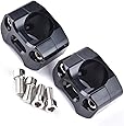Amazon.com: Handlebar Clump Risers 28mm CNC Aluminum HandleBar Fat Bar Risers Mount Clamp ...