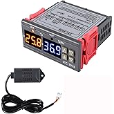 Amazon.com: STC-3028 Temperature Controller 12V Temperature and Humidity Controller Meter with ...