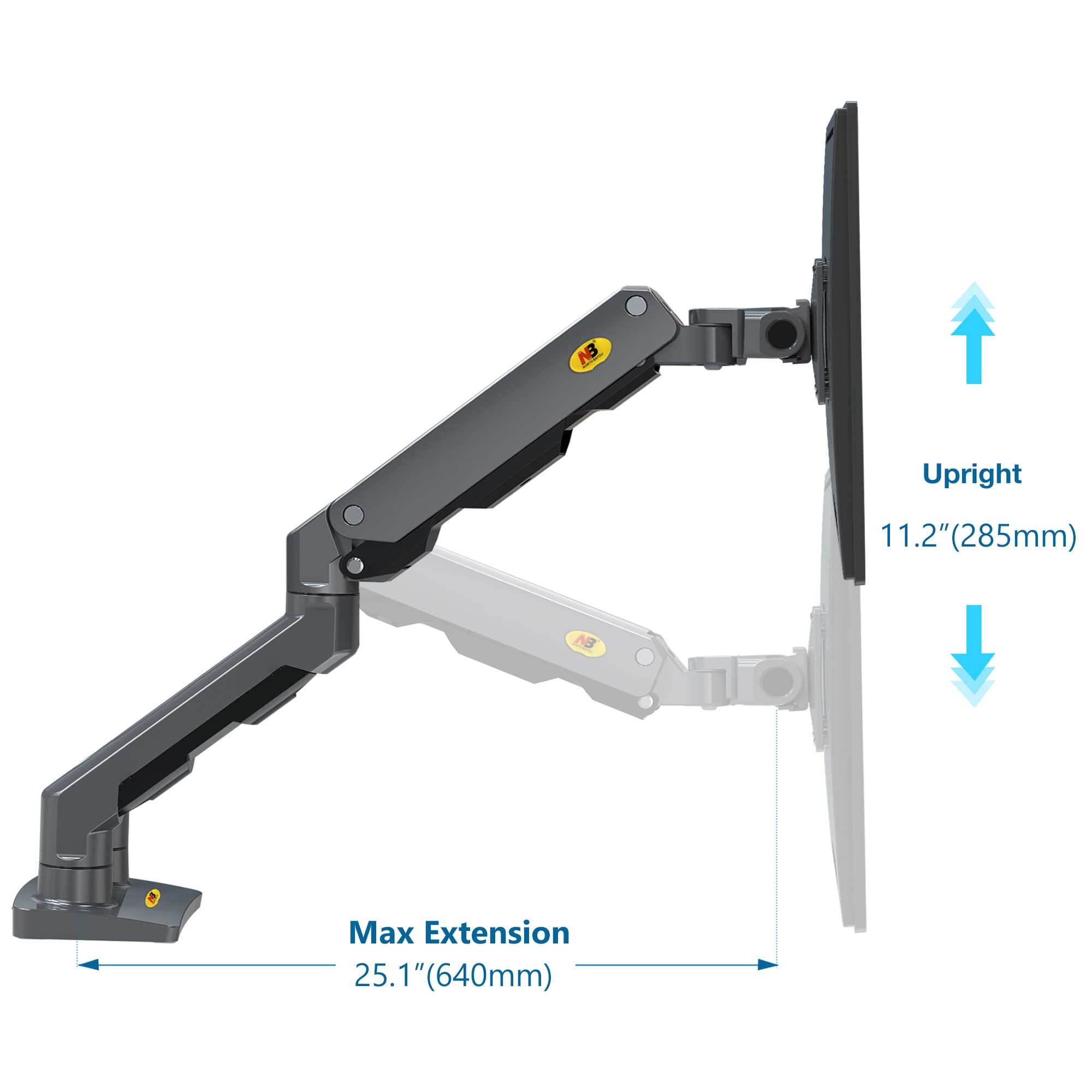 Mua NB North Bayou Heavy Duty Dual Monitor Arm Desk Mount, Full Motion ...